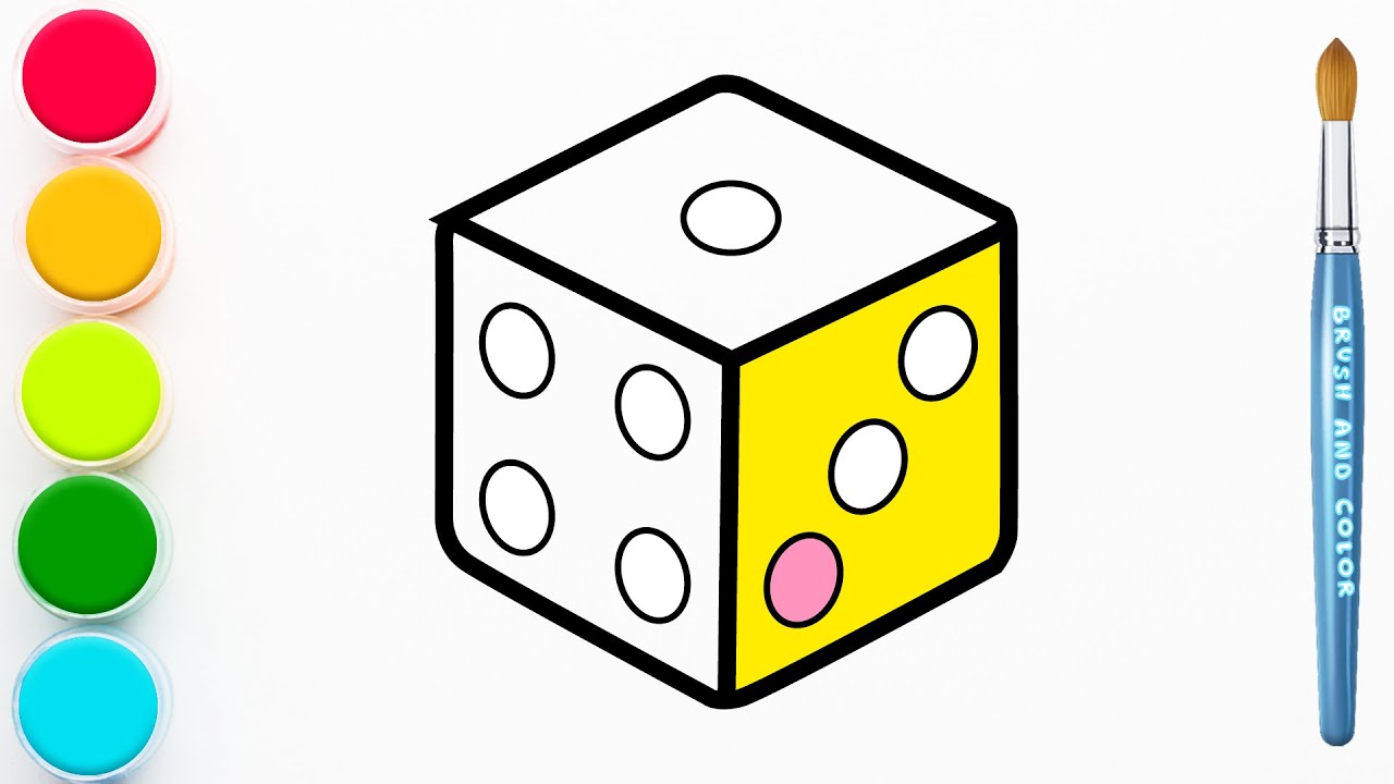 How to Draw a Dice | Step by Step - YouTube