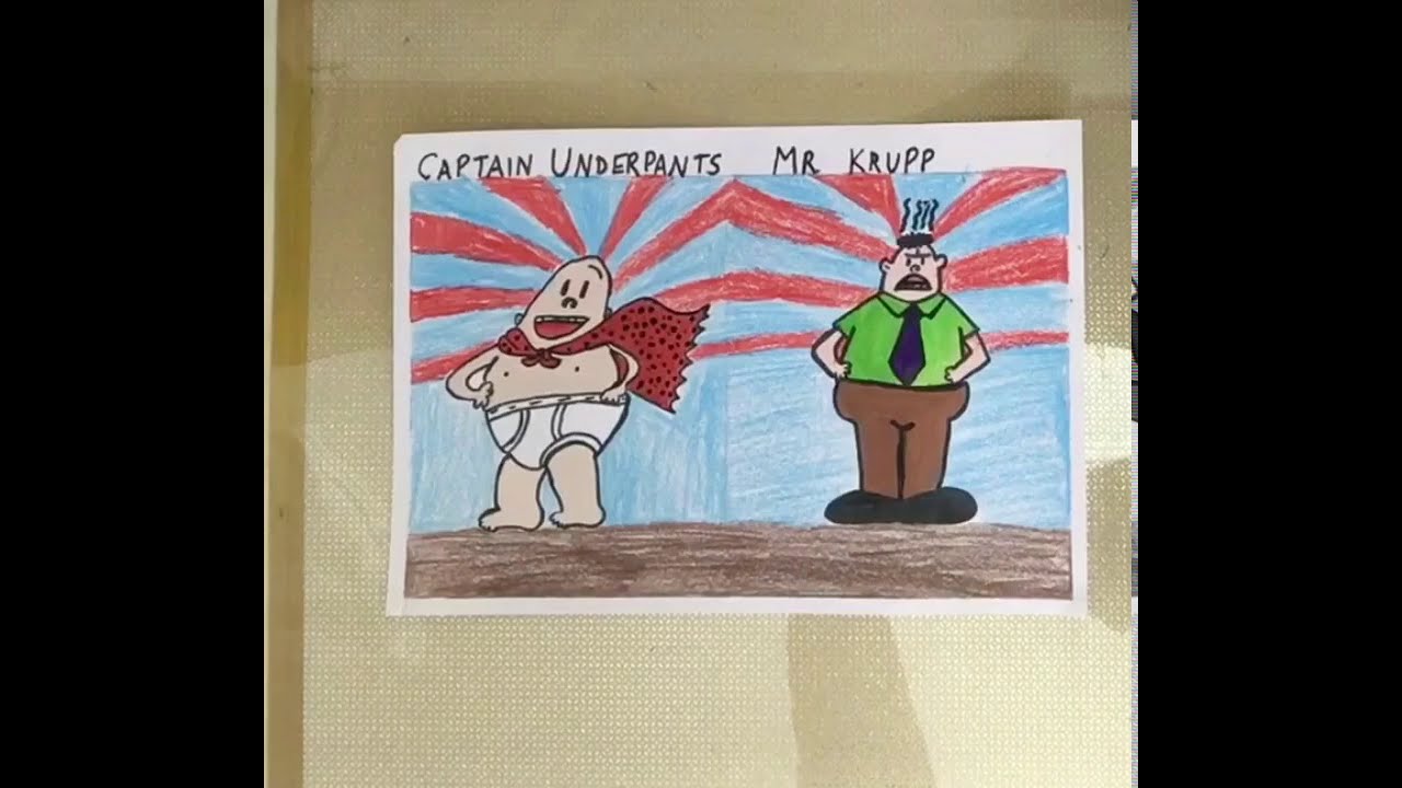 How to Draw Captain Underpants and Mr Krupp - YouTube