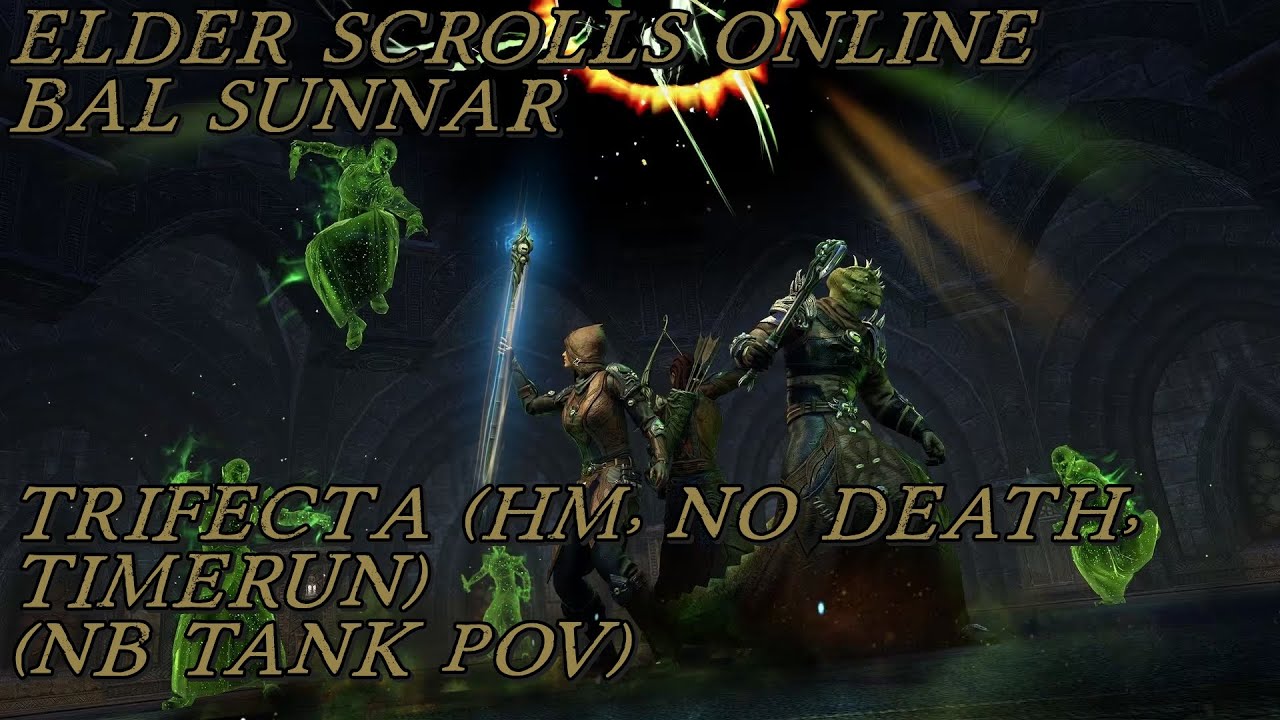 Elder Scrolls Online - Bal Sunnar (Trifecta, NB Tank pov) - YouTube