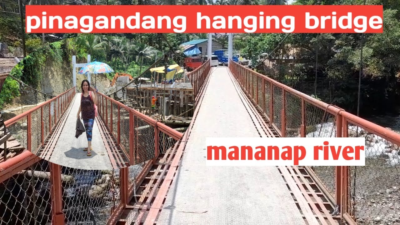 San Vicente Hanging bridge @ malaking tulay sa mananap river - YouTube