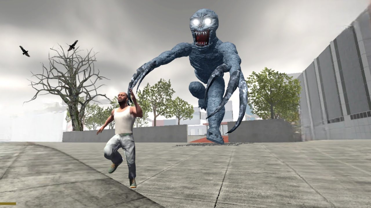 Franklin Fight Giant Rake Monster In Indian Bike Driving 3D! - YouTube