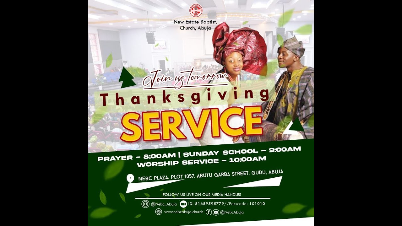 Thanksgiving Service (Prayer Session) - YouTube