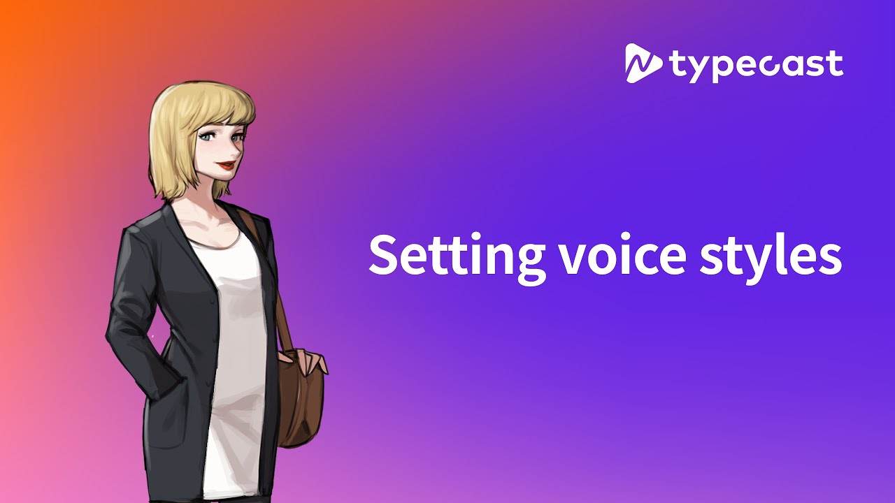 Setting voice styles - YouTube