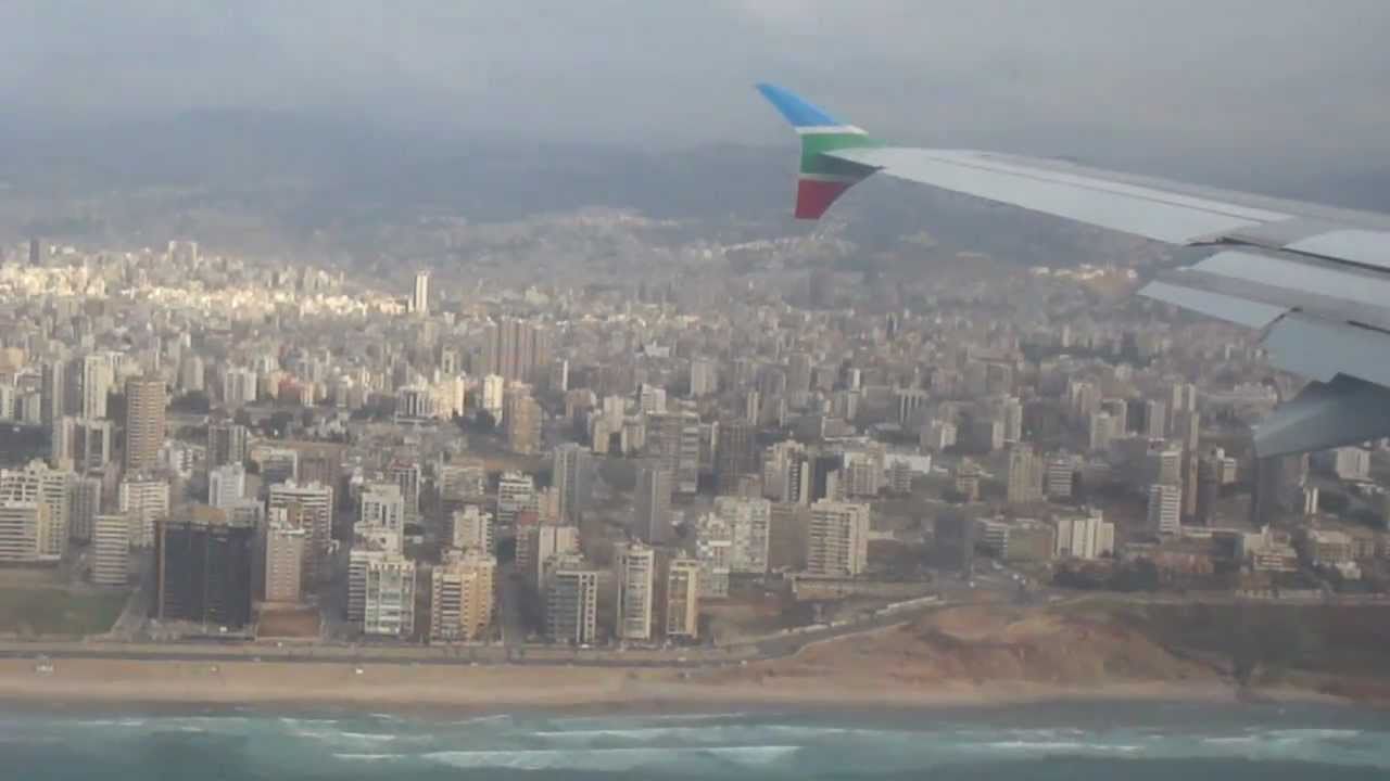 MEA A321 Landing beirut from Jeddah - YouTube