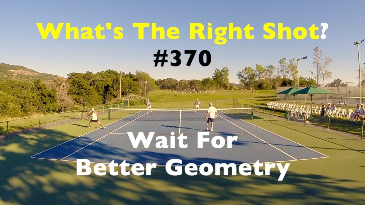 Tennis Doubles Strategies. Wait For Better Geometry. What's The Right ...