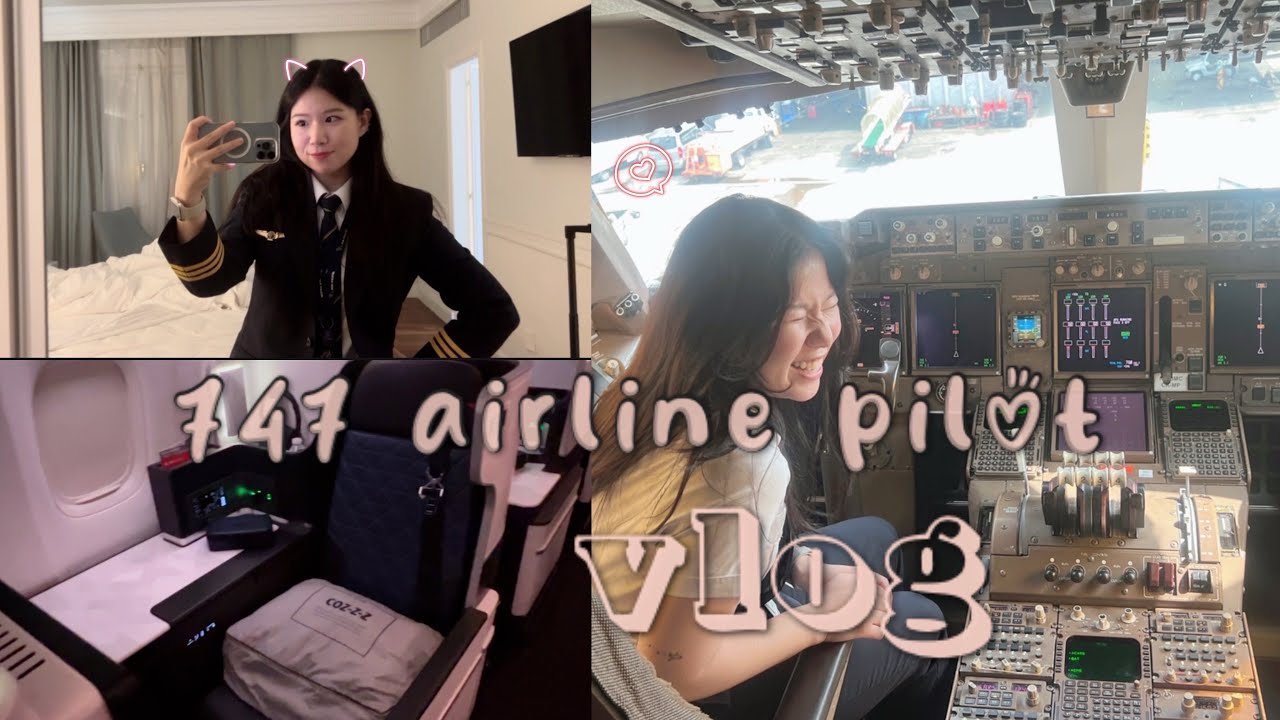 airline pilot vlog / 747, madrid, zaragoza, delta one, korean air ...