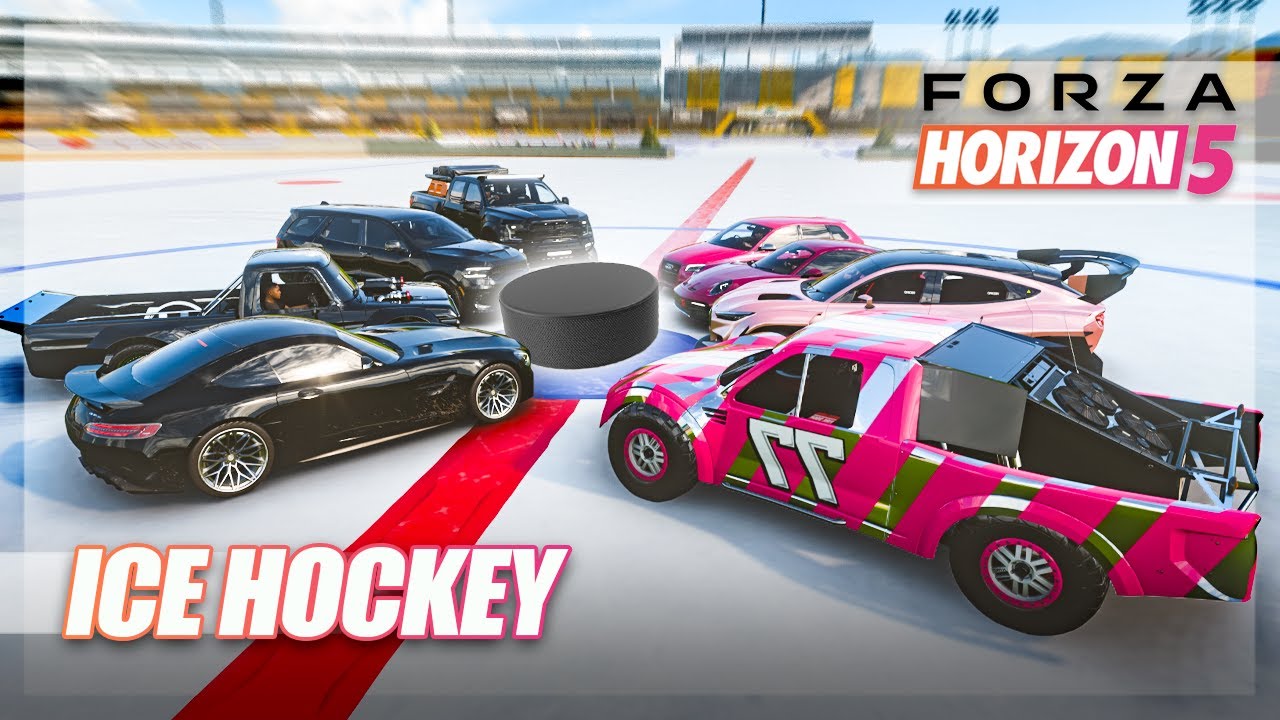 Forza Horizon 5 - Ice Hockey! (Mini Game) - YouTube