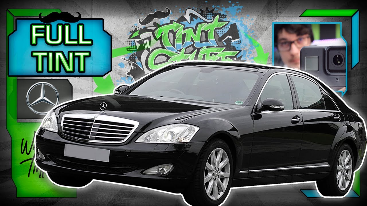 🔴 Mercedes S 350 Tint Live! How To Tint Car Windows - YouTube