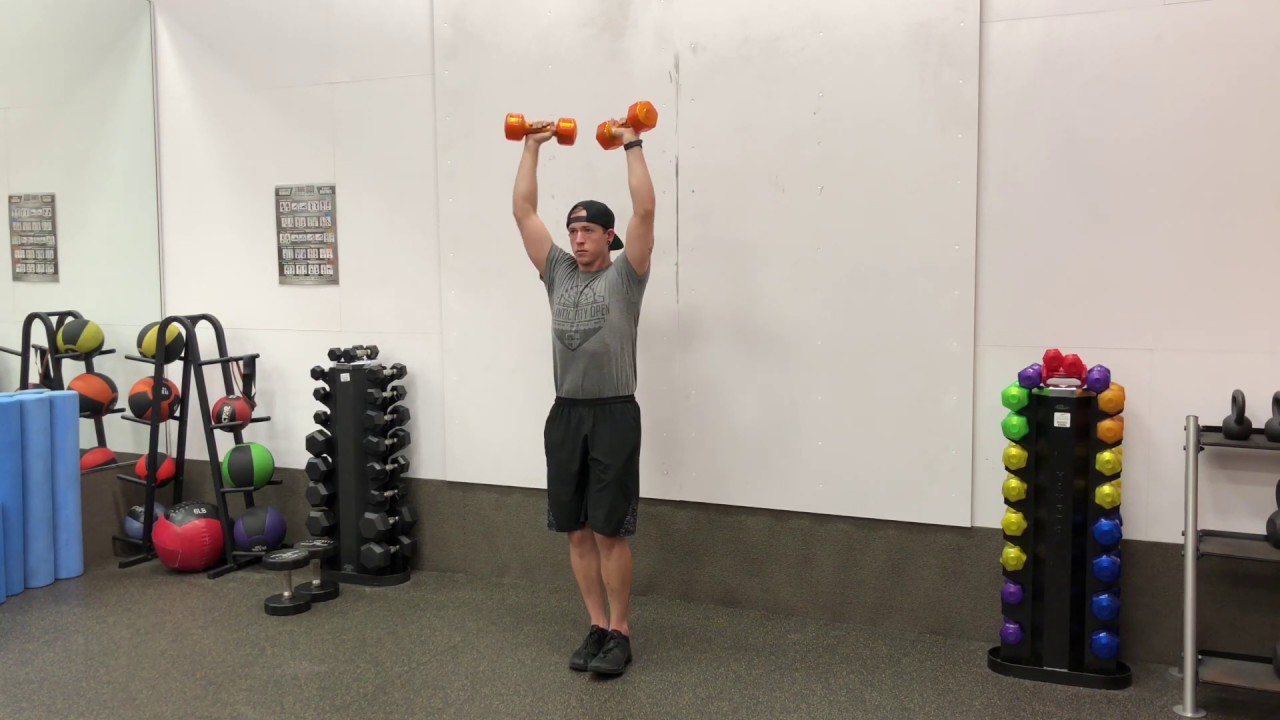 Single Leg DB Shoulder Press - YouTube