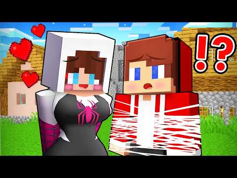 MAIZEN : JJ and SPIDER GIRL Love Story !? - Minecraft Animation JJ & Mikey / Sister