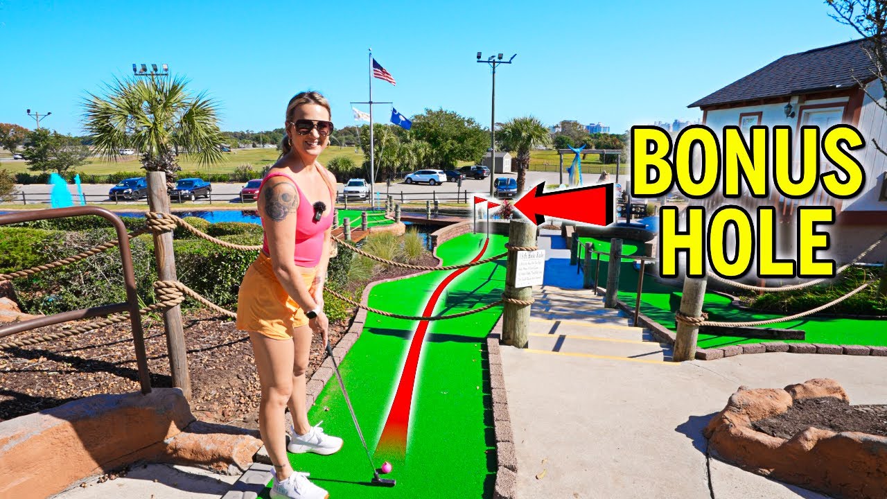 Playing the AWESOME Shipwreck Adventure Mini Golf! - YouTube