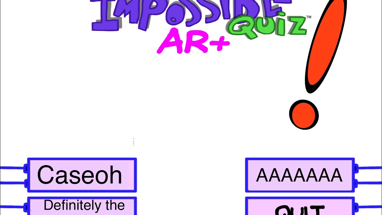 CAN I BEAT THE IMPOSSIBLE QUIZ? -Impossible Quiz Episode 1 - YouTube