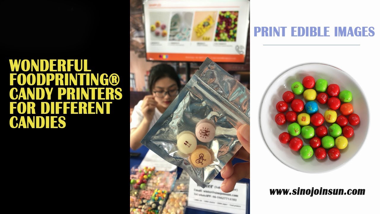 Candy Printers Prints Edible Images for Different Candies - YouTube
