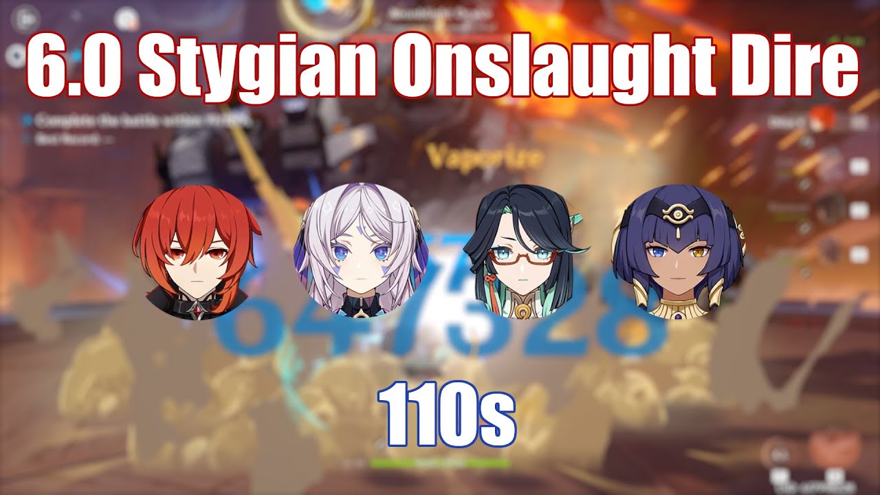 6.0 Stygian Onslaught Dire | Drake 110s Clear | Diluc C2 Plunge - YouTube