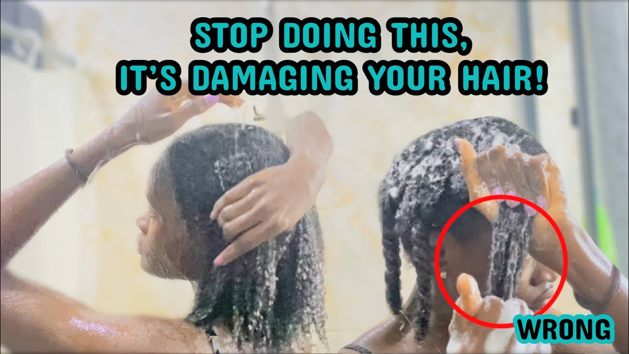 HAIR WASHING MISTAKES THAT WILL DAMAGE YOUR NATURAL HAIR! | how to wash ...
