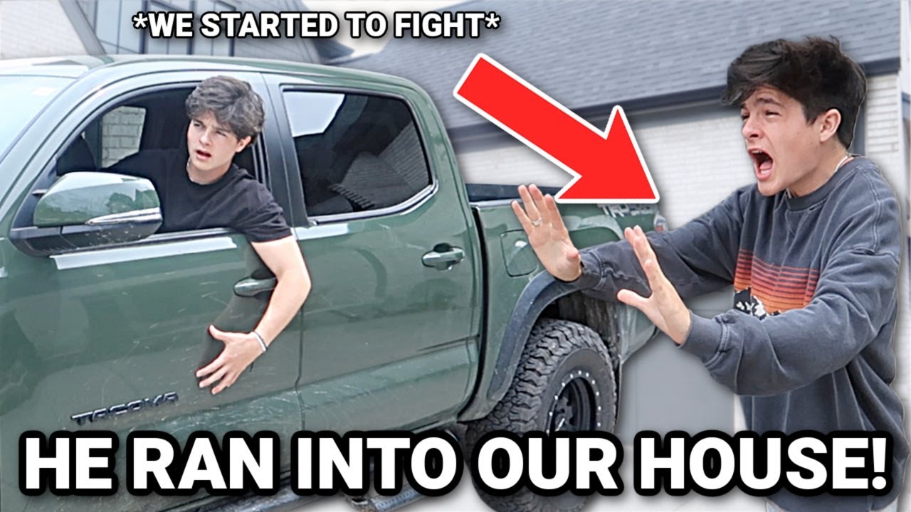 HE CRASHED INTO OUR NEW HOUSE - YouTube