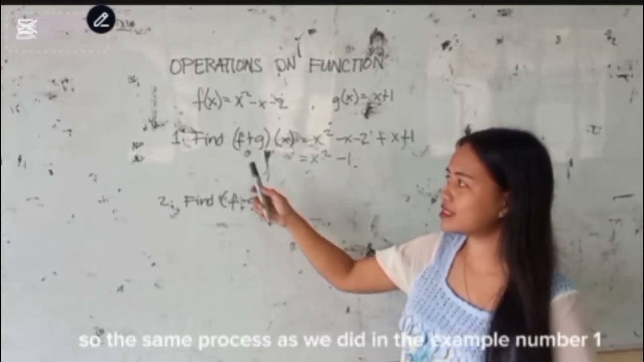 OPERATIONS ON FUNCTION (ADDITION and SUBTRACTION) - YouTube