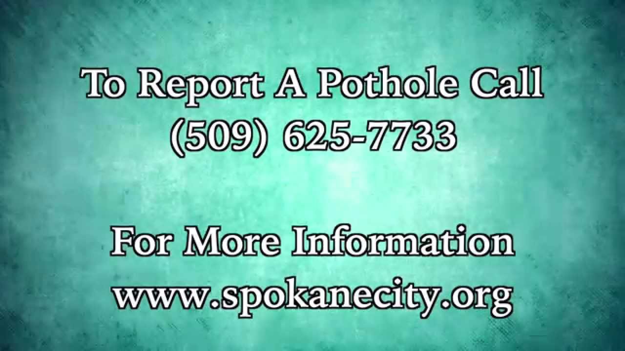 City of Spokane Update "Potholes" - YouTube