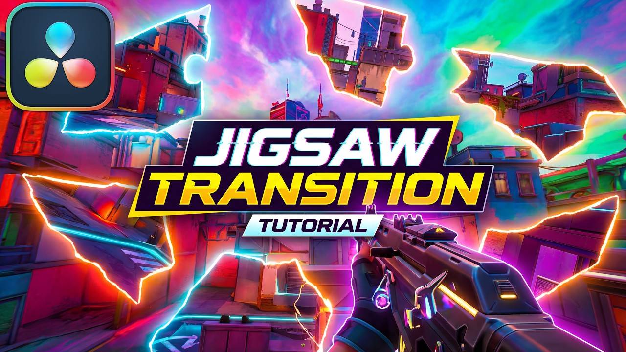 How to Create JIGSAW TRANSITION EFFECT for Gaming Montages | Davinci ...