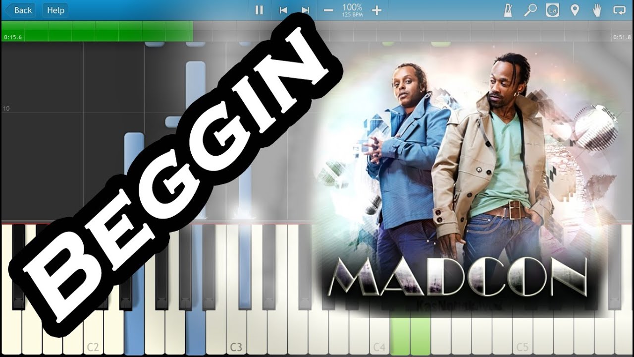 Madcon - Beggin [Piano Tutorial] Synthesia - YouTube