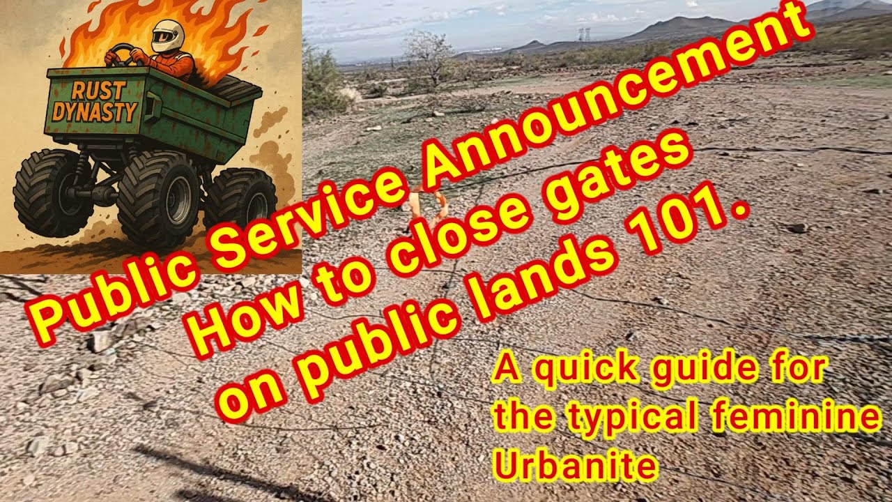 PSA Closing Cattle Gates For Urbanites 101 - YouTube