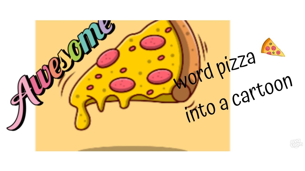 Try this... Very easy to draw , How a word pizza 🍕 turn into a ...