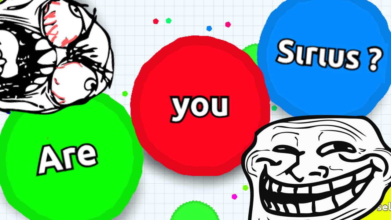 ARE YOU SIRIUS? // Agario TROLLING IN TEAMMODE // Agar.io Gameplay ...