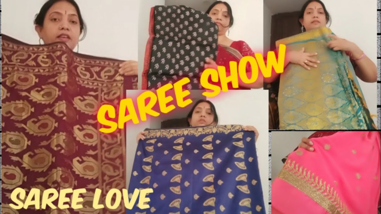 Saree show || Saree vlog || Saree challenge || my exclusive sarees ...