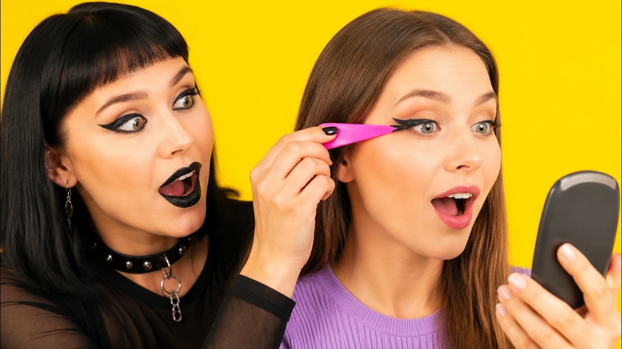 ASTUCES & TRUCS DE MAQUILLAGE COOL || Des idées féminines simples et ...