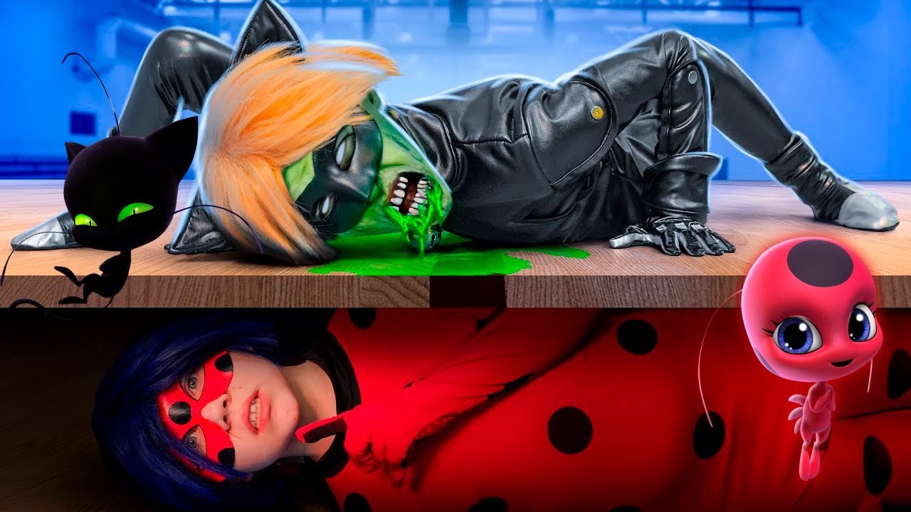 Miraculous Ladybug e Cat Noir se transformaram em Zumbis! | Como vencer ...