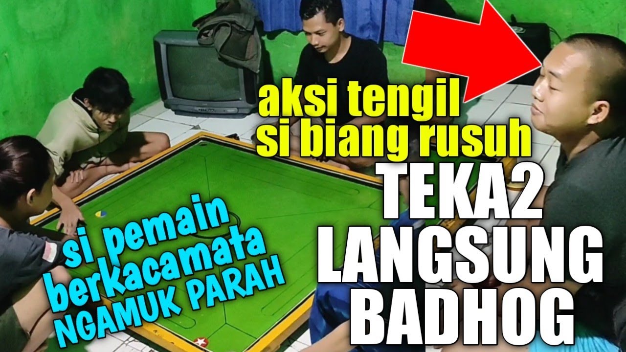 Indonesia Board Game, Adu Skill Main Karambol Indonesia - YouTube