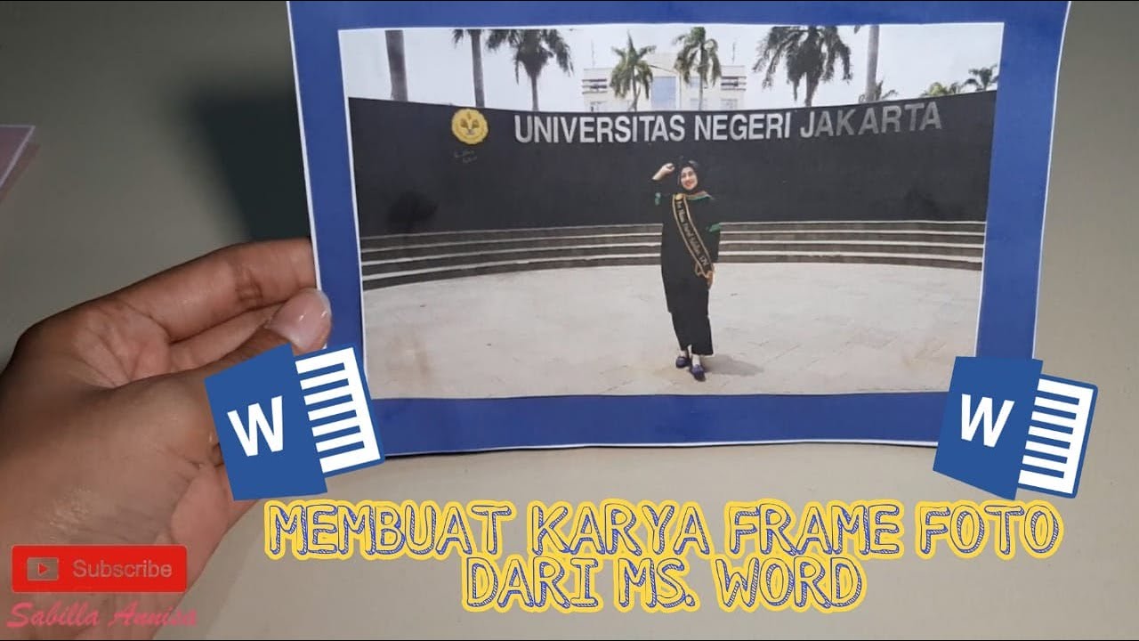 MEMBUAT KARYA FRAME FOTO DARI MS.WORD - YouTube