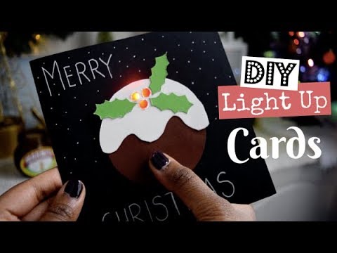 DIY Christmas Light Up Cards | Christmas LED Cards | Handmade Christmas ...