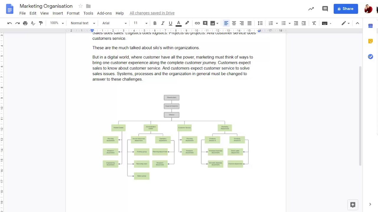 How to embed Google Drawings file into Google Docs - YouTube