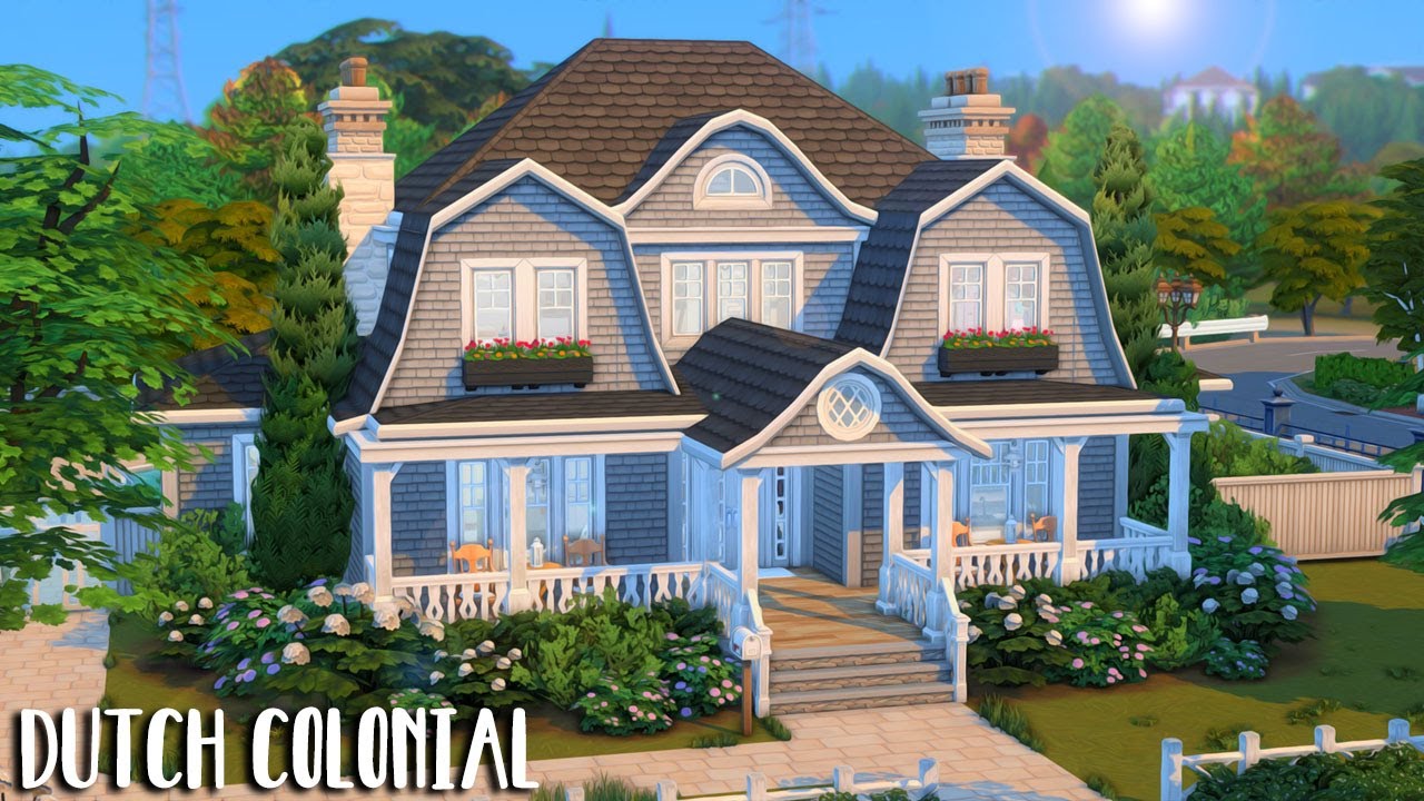 Large Dutch Colonial 🌊🦀...(Sims 4 Speed Build) - YouTube