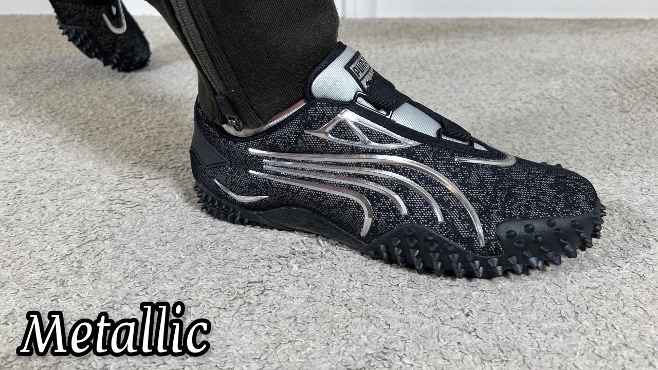 Puma Mostro Metallic Review& On foot - YouTube