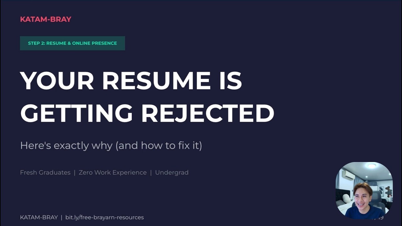Resume Rejected? 17 Mistakes Fresh Grads Make (Part 1) - YouTube