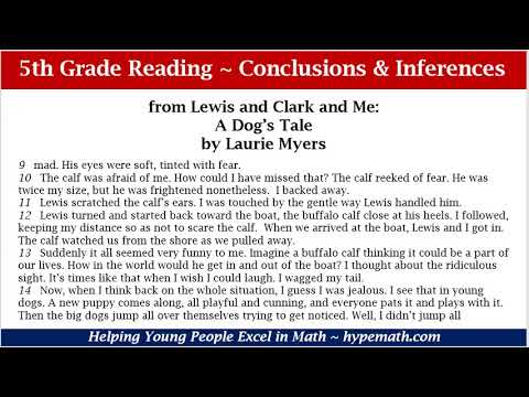 5th Grade Reading Review (Drawing Conclusions and Making Inferences ...