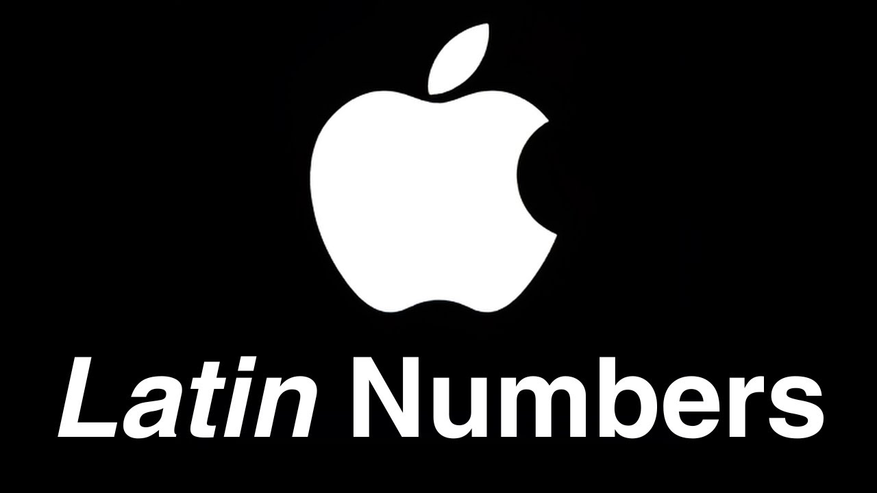 Latin Numbers, by Apple - YouTube