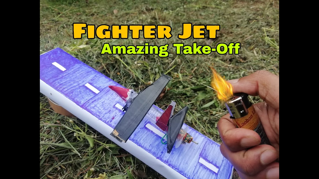 Rocket Powered Fighter Jet DIY | Amazing Take-Off | SK CONNECT - YouTube