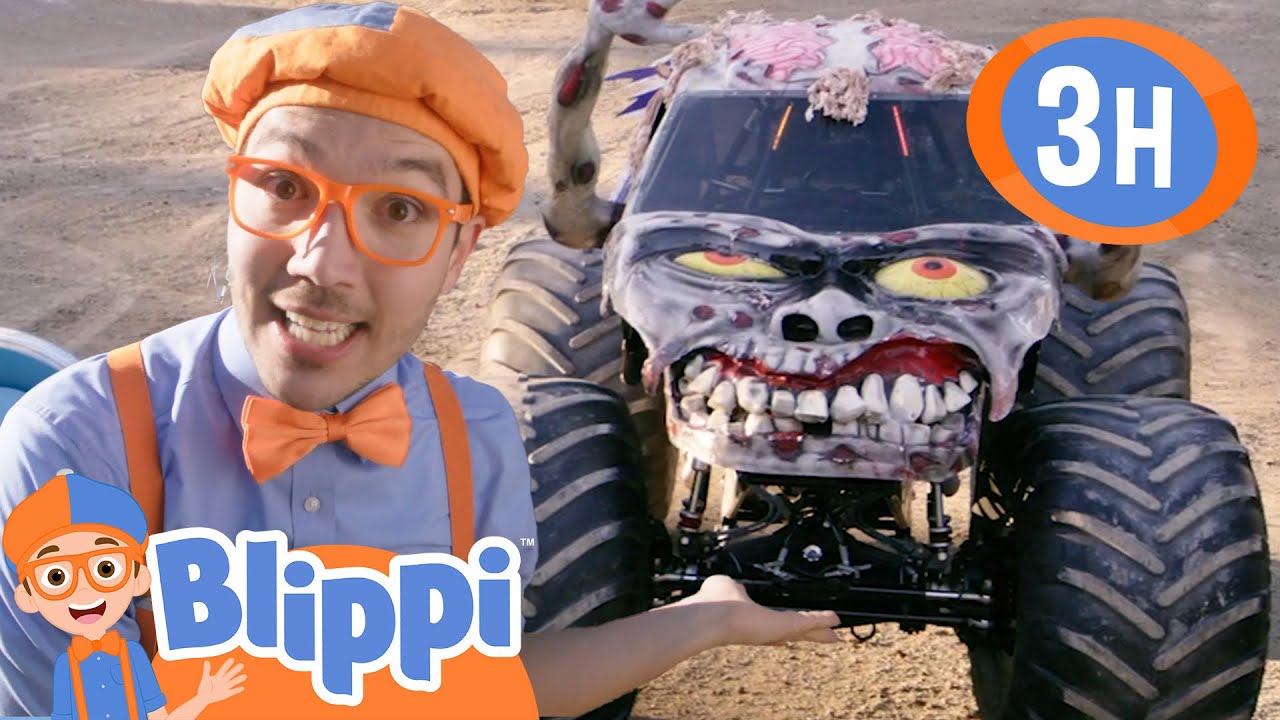 Monster Trucks Mania with Blippi—Big Wheels, Big Fun! | Blippi | Kids ...