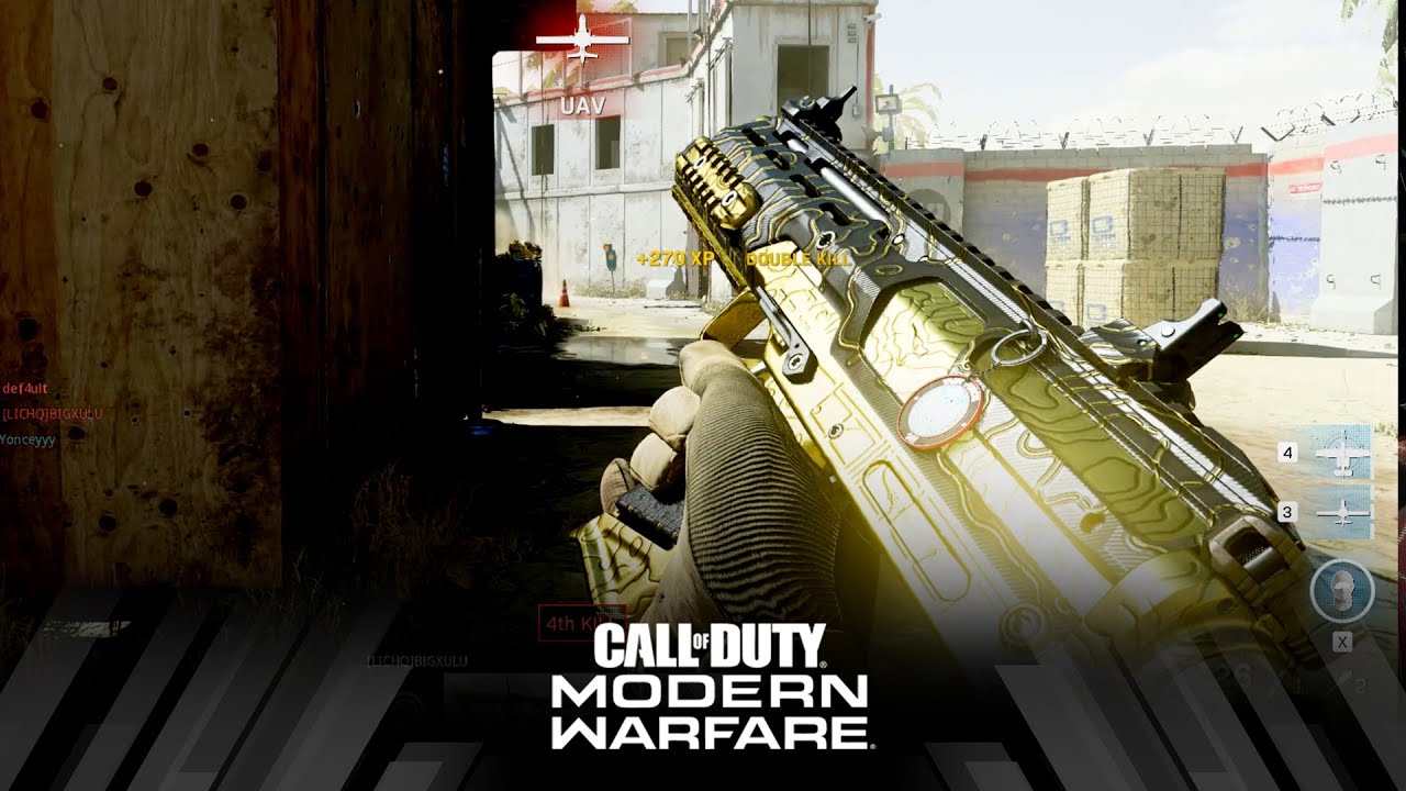 Call of Duty: Modern Warfare - Gold MP7 (Multiplayer Gameplay) - YouTube