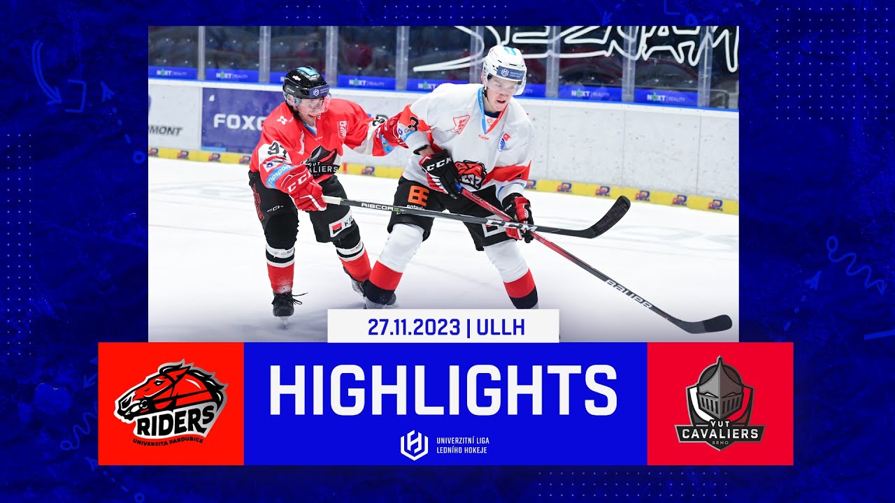 Riders Univerzita Pardubice vs VUT Cavaliers Brno 8:2 | 27. 11. 2023 ...