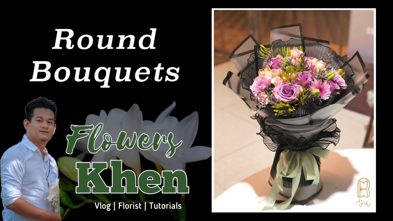 How to make round Flower Bouquet | Flower Bouquets Ideas - YouTube
