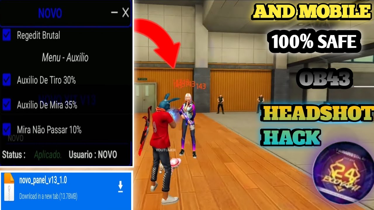 FREE FIRE HEADSHOT PANEL 🎯🔥| FREE FIRE + FF MAX INJECTOR AIMLOCK+AIMBOT ...