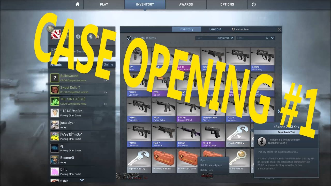CS:GO CASE OPENING #1 - YouTube