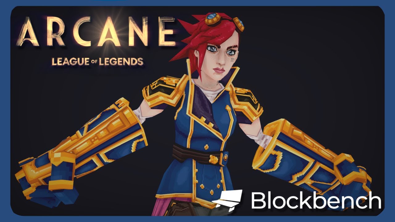 Stylized Lowpoly Vi | ARCANE S2 | Blockbench Character Model - YouTube