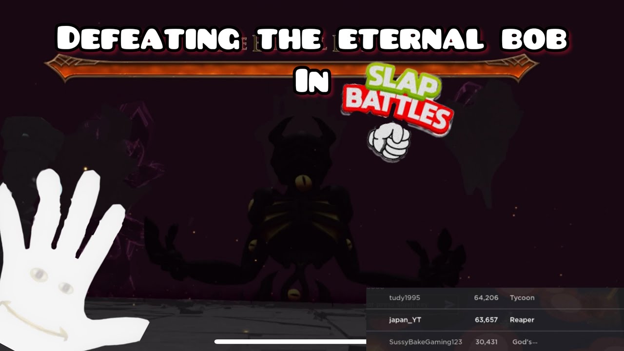 FINALLY beating the eternal bob in SLAP BATTLES! - YouTube