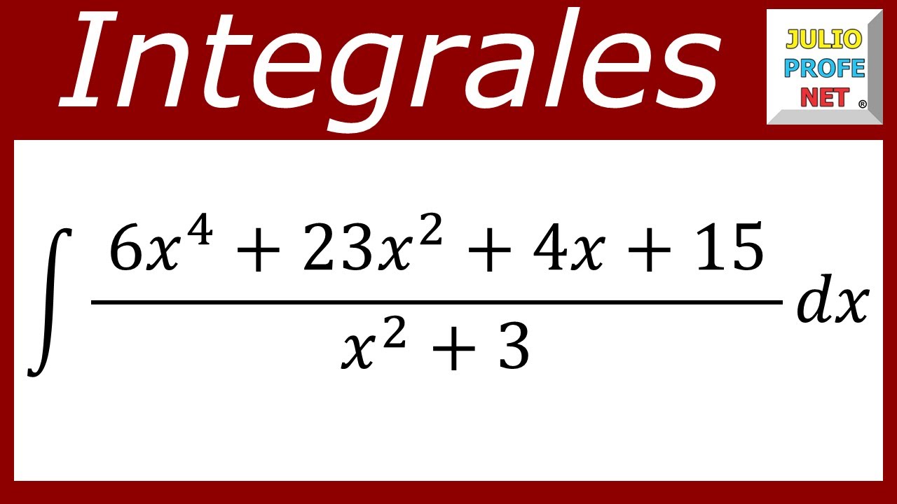 Integrales Por Fracciones Parciales Ej 4 YouTube