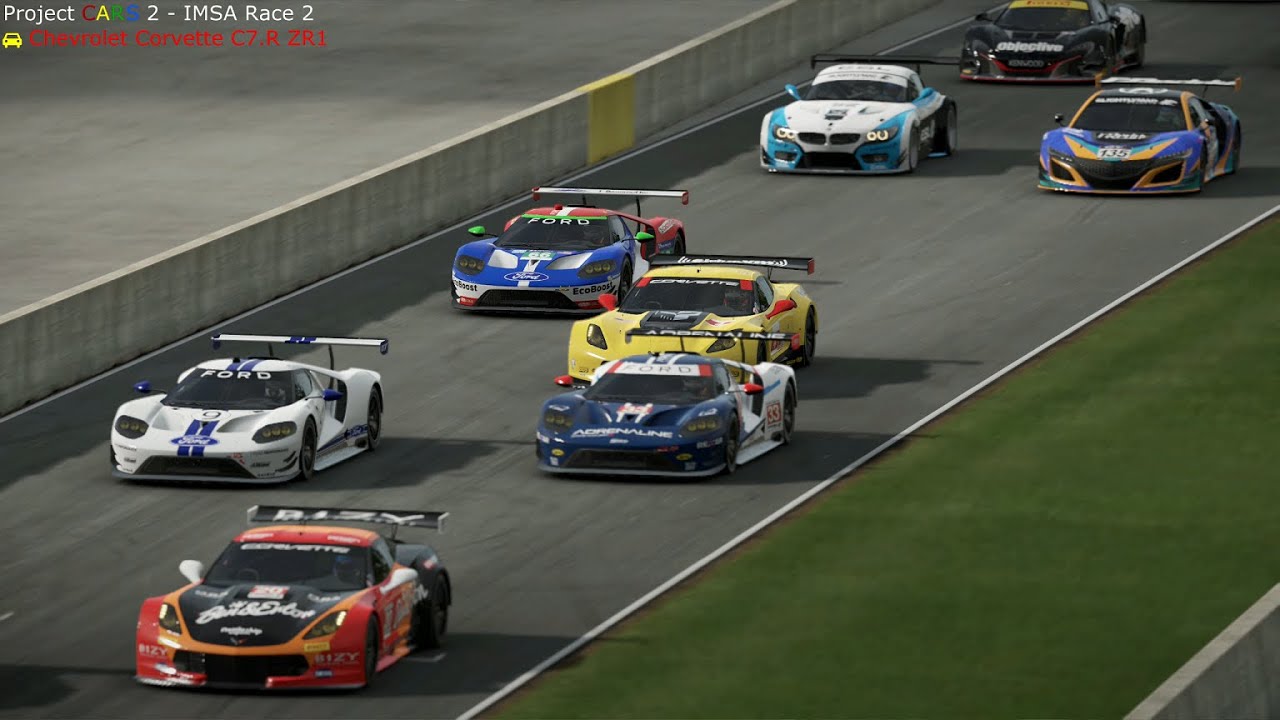 Project Cars 2 - IMSA Race 2 - Chevrolet Corvette C7.R ZR1 - No ...